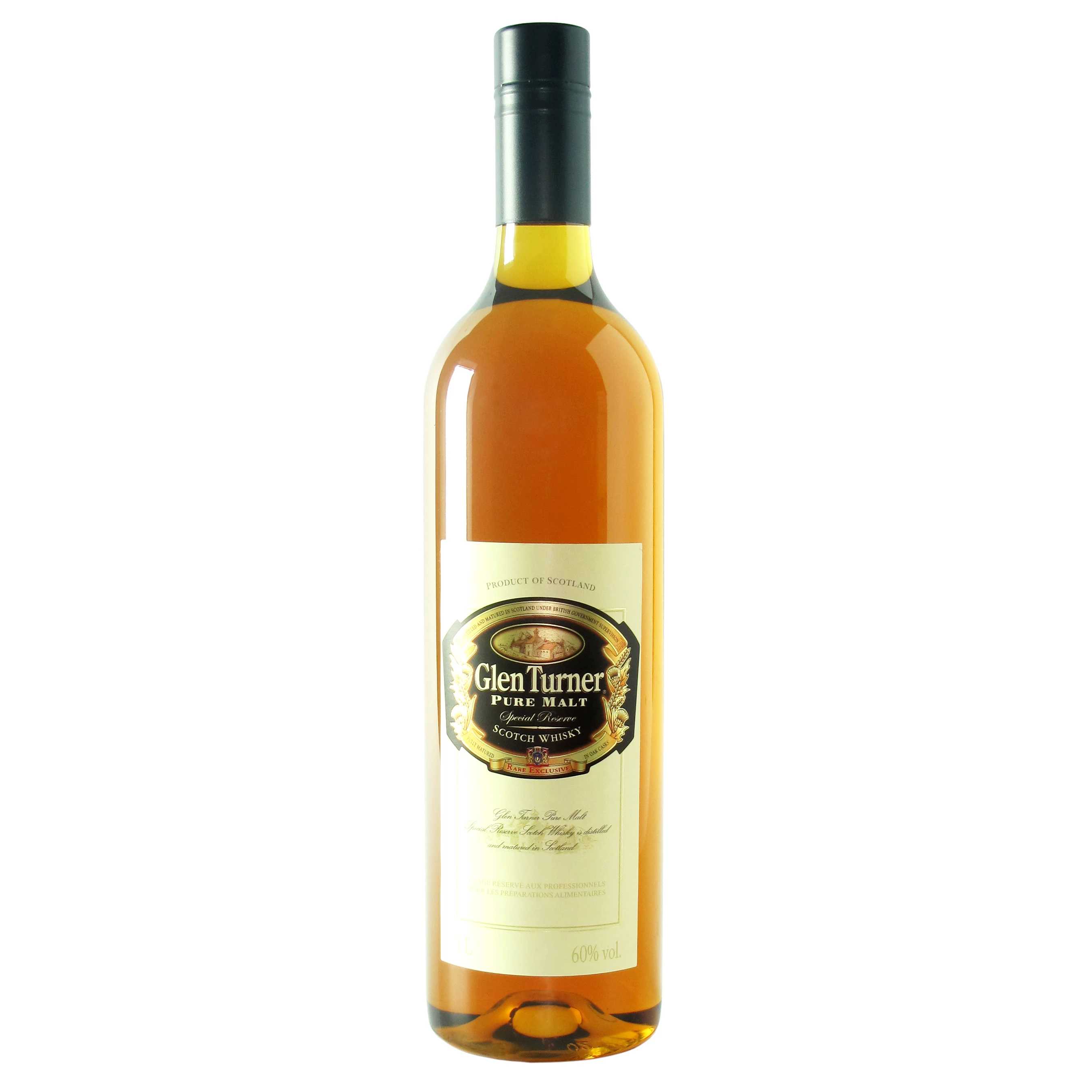 Glen Turner Scotch Whisky 60% vol Pure Malt Concentrated Alcohol ...