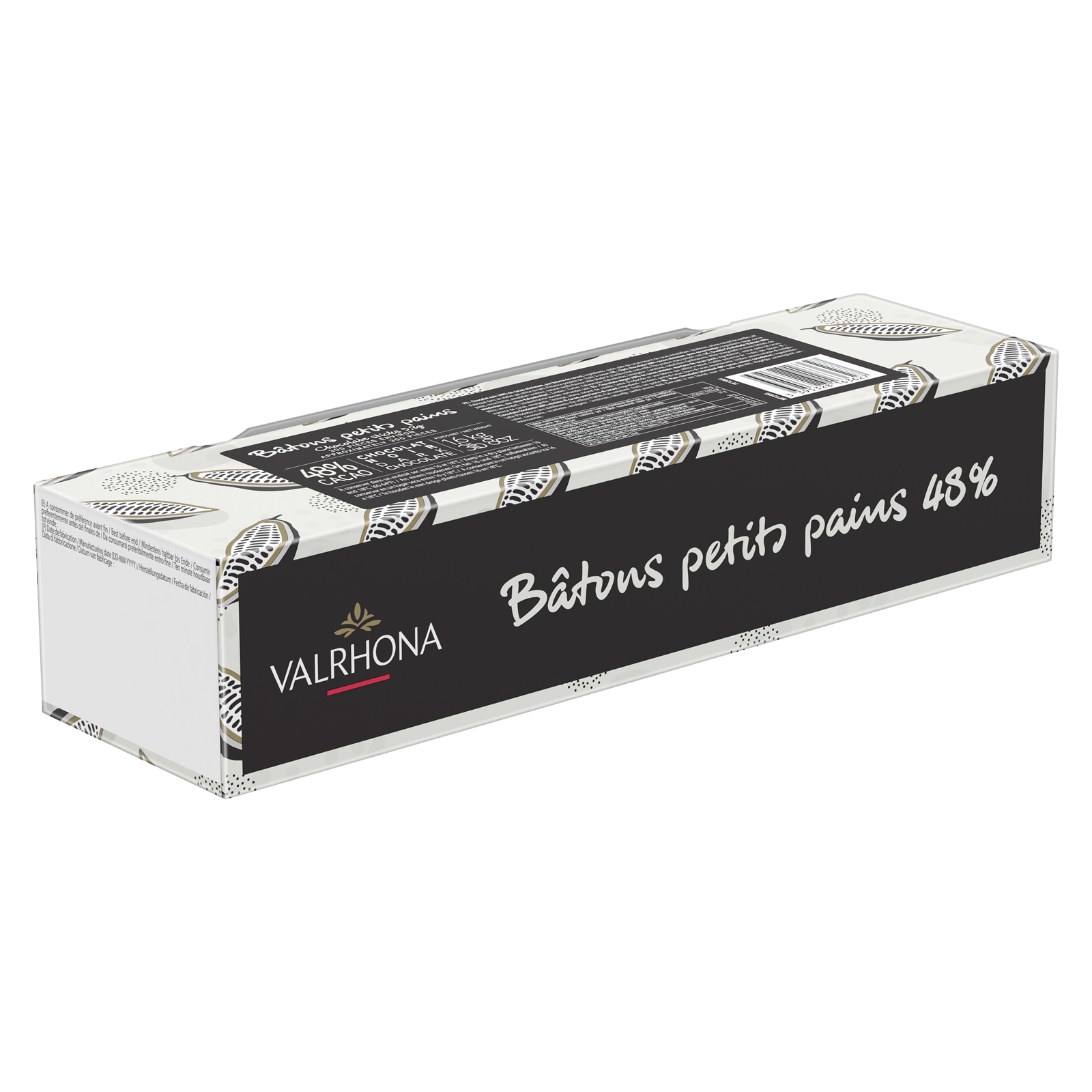 Valrhona Dark Chocolate Batons Petit Pains 48% - 5.3g | Keylink Limited