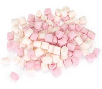 Pink and White Mini Marshmallows | Keylink Limited