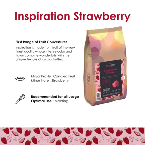 Strawberry Inspiration Couverture from Valrhona | Keylink Limited