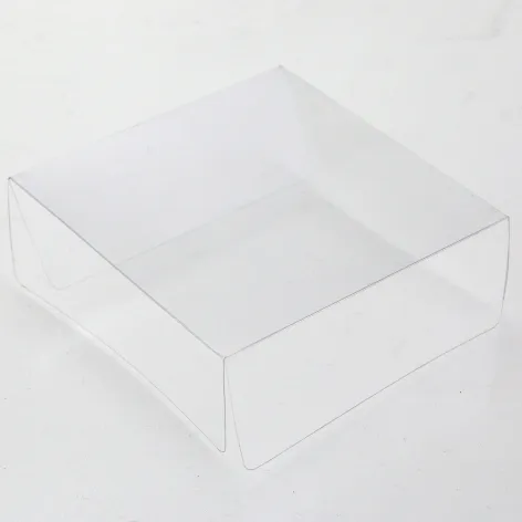 4 Chocolate Square Clear Internal PET Lid | Keylink Limited